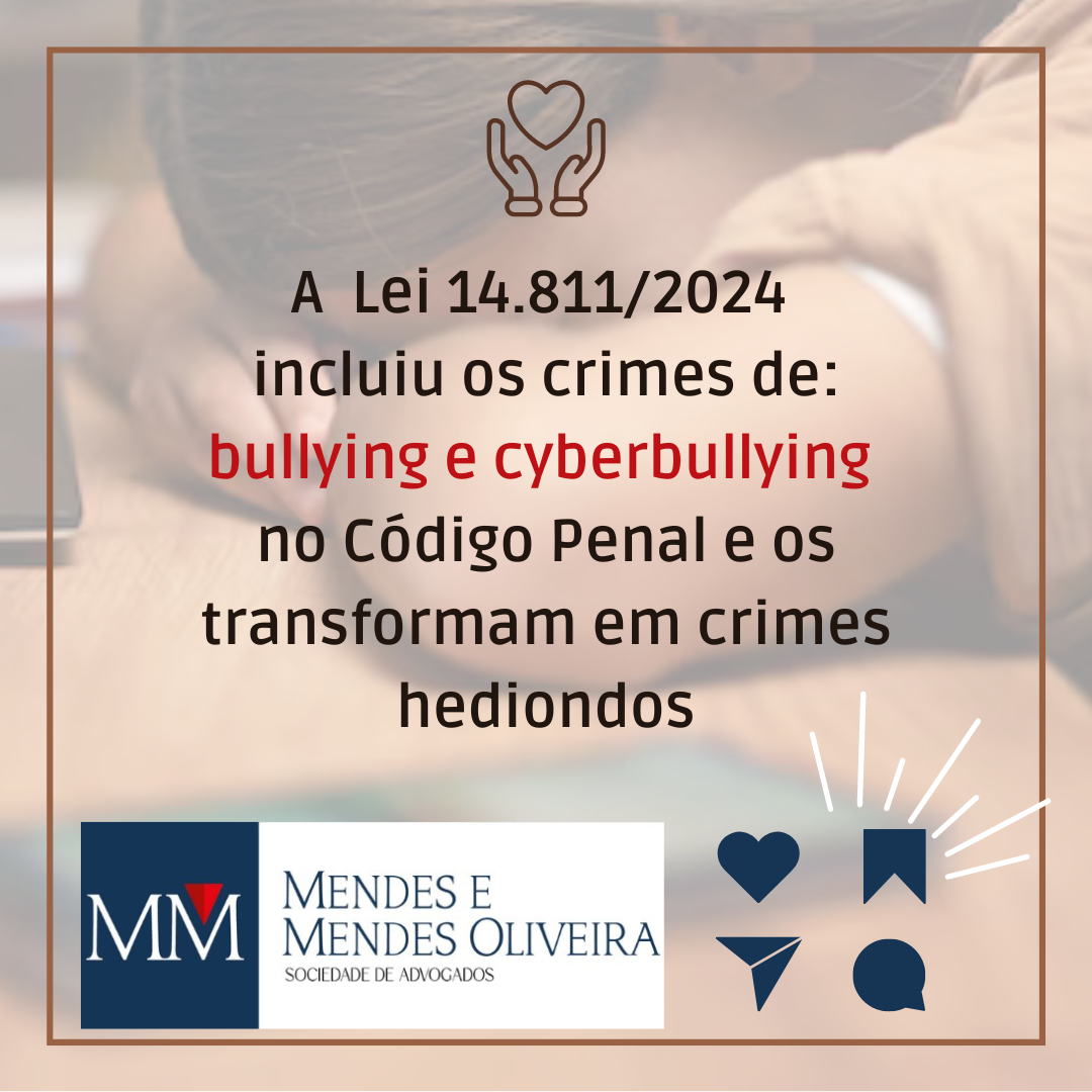 BULLYING E CYBERBULLYING – Mendes e Mendes Oliveira Advogados Associados
